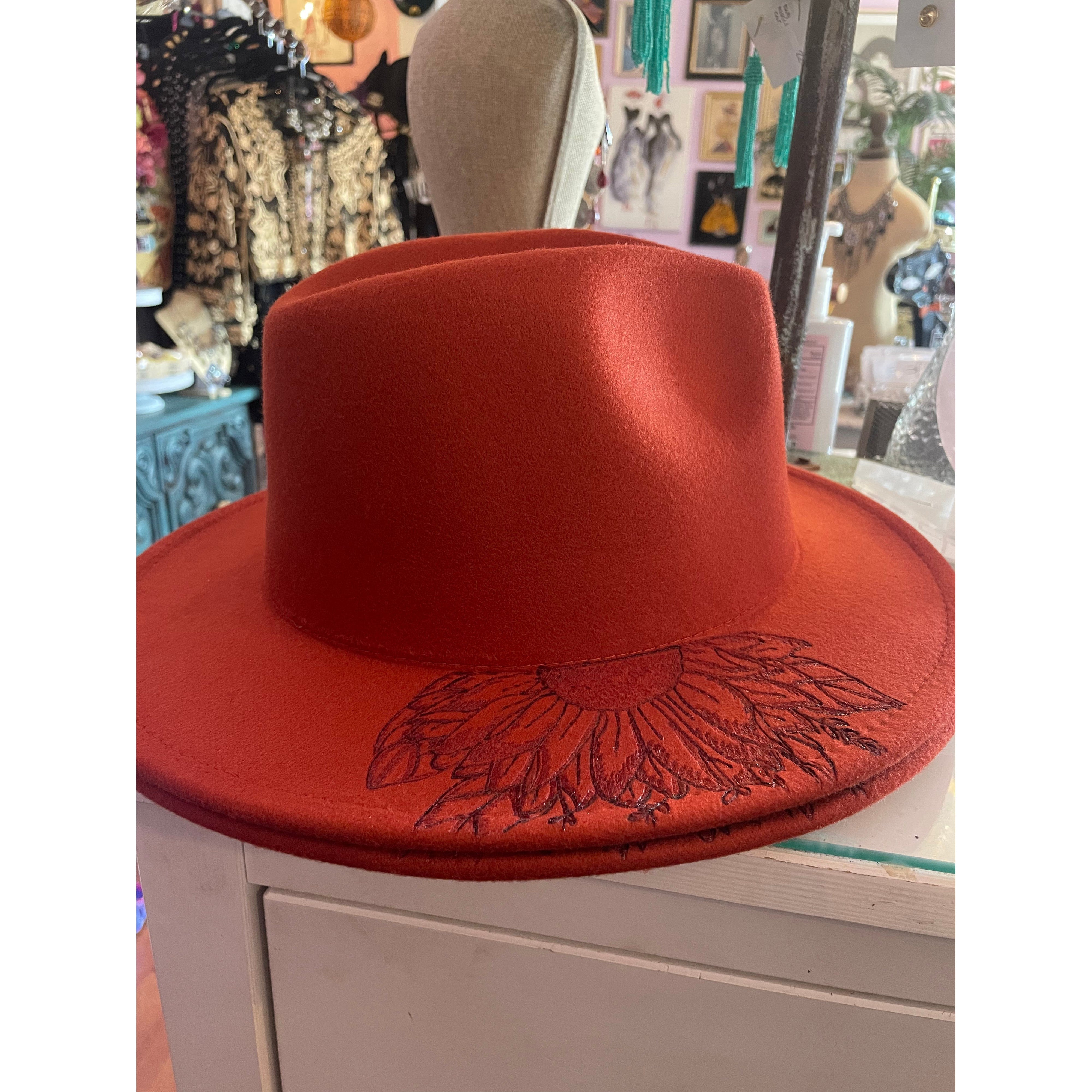 Rust Sunflower Fedora